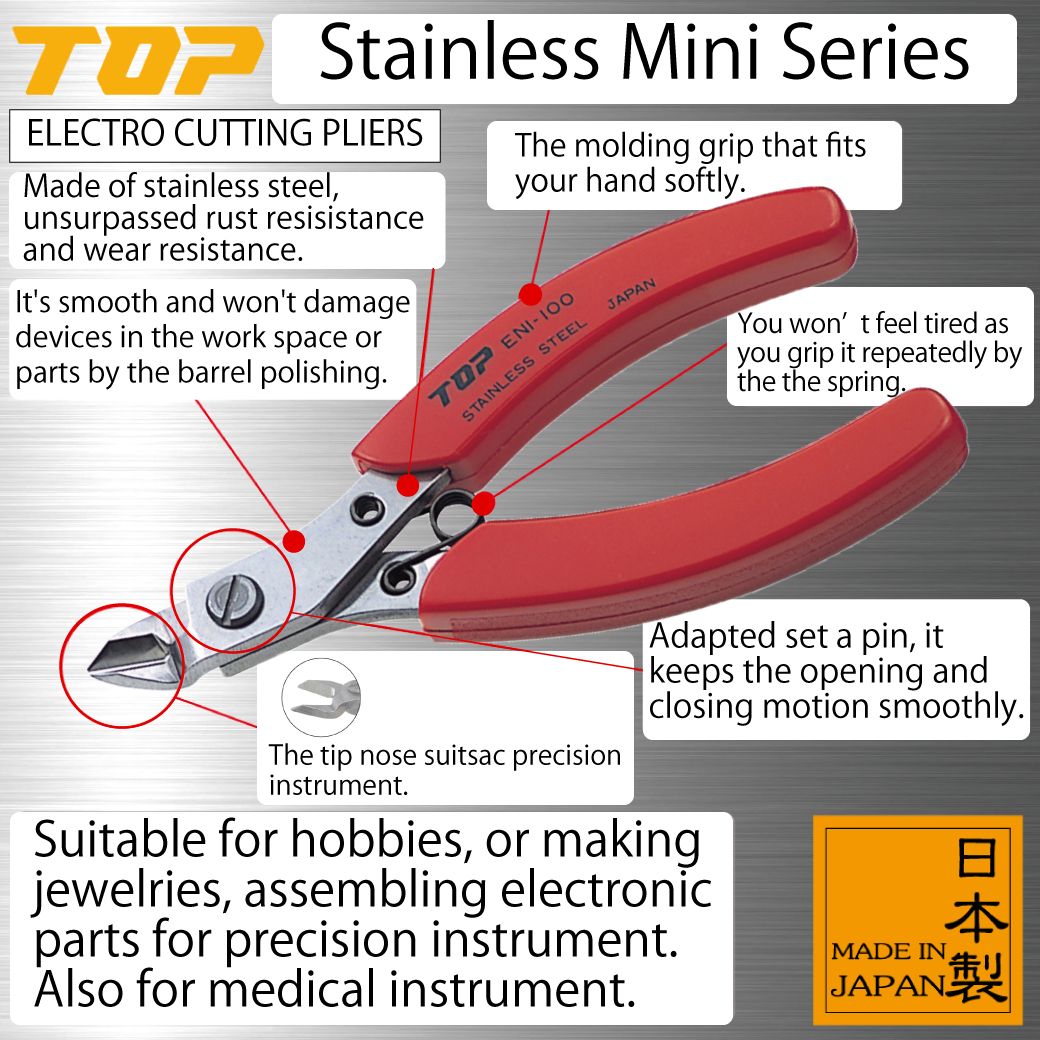 Top Tool, Diagonal Nippers, ENI-100