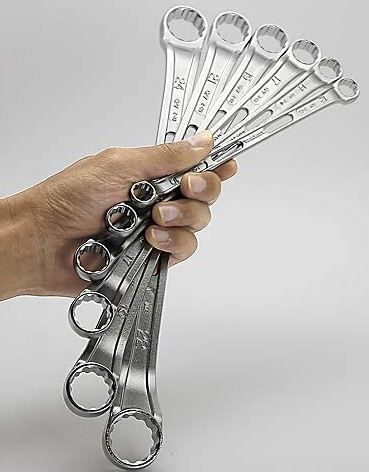 Asahi Lightool Combination Wrench, 8x10mm, LOF0810